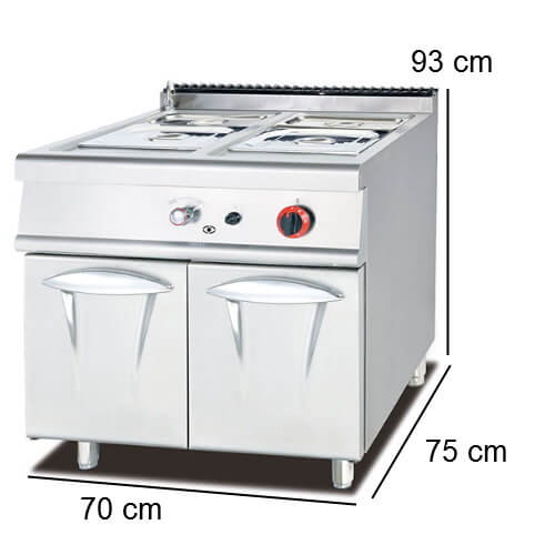 Free Standing Gas Bain Marie with Cabinet | Fun Food Thailand