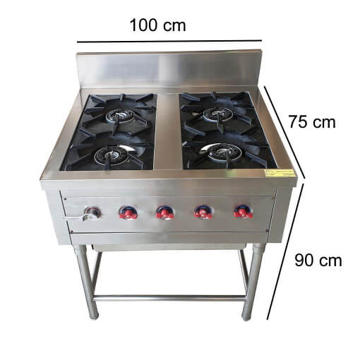 High Pressure Gas Range - 4 head | Fun Food Thailand